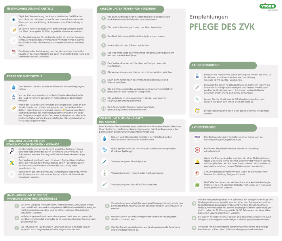 6 SCHLÜSSELASPEKTE ZUR RICHTIGEN HANDHABUNG UND PFLEGE EINES ZVK - Vygon
